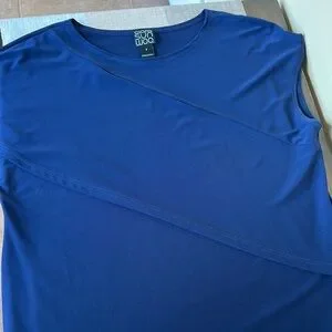 Clara Sun Woo | Tops | Clara Sun Woo Asymmetrical Fitted Blue Cap ...